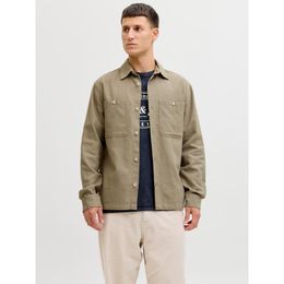 Jack & Jones Jack & Jones Herren Langarmhemd &raquo;JPRBLURAYLE LINEN BL. SOLID LS SHIRT SN&laquo; XXL, N-Gr