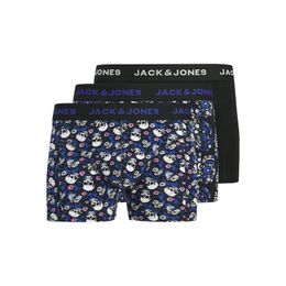 Jack & Jones Jack & Jones Herren Trunk &raquo;JACFLOWER SKULL TRUNKS 3 PACK SN&laquo; 3 Stk. mit auff&auml;lligem Design L, 3 Stk.