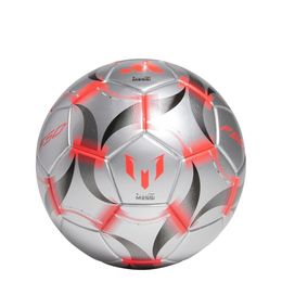 adidas Performance Ball 'Messi' Herren Gr&ouml;&szlig;e 1 silbergrau / orangerot / schwarz