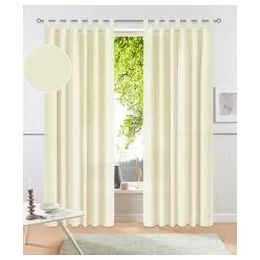 Vorhang OTTO HOME "Raja" Gr. 2, beige (champagner), B:140cm H:175cm, Polyester, Recyceltes Material, Gardinen, 2er-Set, Bestseller, einfarbig, modern, pflegeleichte Mikrofaser