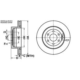 ATE Bremsscheibe 24.0118-0724.1 hinten rechts links bel&uuml;ftet 308mm f&uuml;r NISSAN 43206-EB300