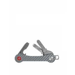 keycabins Key Ring 'Carbon' male Silver size One Size