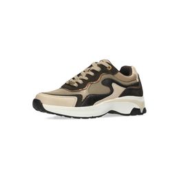 Mexx Sneaker 'Portia Liebe' Damen Gr&ouml;&szlig;e 39 creme / dunkelbraun / bronze