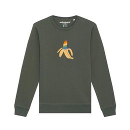Watapparel Sweatshirt 'Rainbow Banana' male Green size L