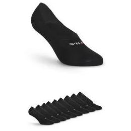 F&uuml;&szlig;linge Fila "UNISEX GHOST SOCKS SILICONE HEEL INSIDE", Herren, Gr. 39-42, schwarz, Baumwollmischung, normal, Socken, mit Logo-Schriftzug