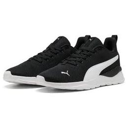 Sneaker Puma "ANZARUN LITE", Damen, Gr. 46, schwarz-wei&szlig; (Puma schwarz, Puma wei&szlig;), Textil, Schuhe Sneaker, mit atmungsaktivem Textil-Obermaterial, mit SOFTFOAM+ Einlegesohle