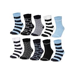 Occulto Socks 'Lotte' female Blue, Grey, Black size 39-42