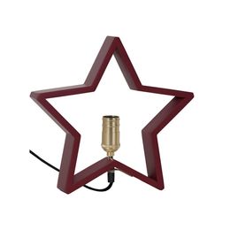 STAR TRADING Tischleuchte Stern ,Lysekil', rot, 29cm | Gr.: onesize