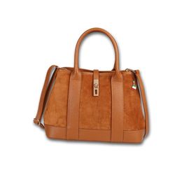 Leder Schultertasche Florence Tasche tan, hellbraun ca. 36cm | Gr.: onesize