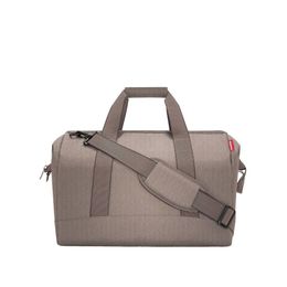 Reisenthel travelling allrounder L - Reisetasche 48 cm (forest gold) in herringbone mokka | Gr.: onesize