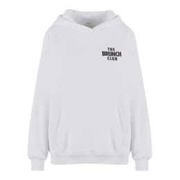 Mister Tee The Brunch Club Ladies Fluffy Hoody in white | Gr.: S