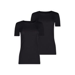 Skiny T-Shirt Cotton Essentials in Black | Gr.: 42