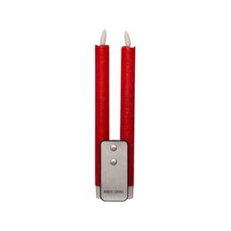 Novaliv Stabkerzen LED mit Timer ROT 2er Indoor mit 6 Stunden Timer - in Rot | Gr.: onesize
