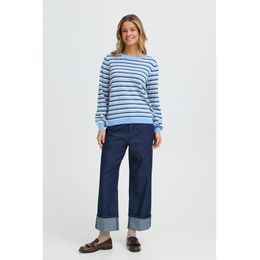 Fransa Langarm FRCAIA Regular fit in DELLA ROBIA BLUE STRIPE | Gr.: XS
