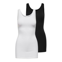 Only 2er-Pack Tanktop in Black 10 | Gr.: S
