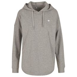 Mister Tee Heart EMB Ladies Oversized Hoody in grey | Gr.: XL