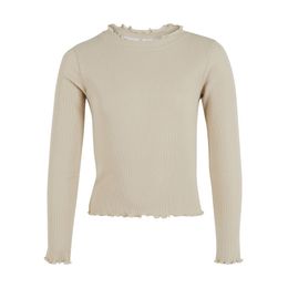 Urban Classics Damen Girls Short Rib Longsleeve in softseagrass | Gr.: 158/164