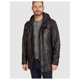 Bugatti Lederjacke BUVILIO in Schwarz | Gr.: 48