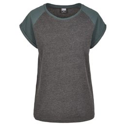 Urban Classics T-Shirt in charcoal/bottlegreen | Gr.: XS