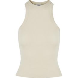 Urban Classics Damen Ladies Racer Back Rib Top in whitesand | Gr.: S