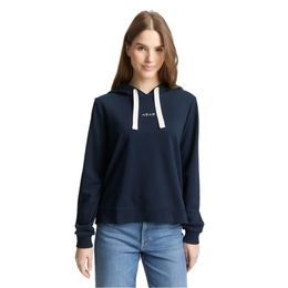 Tom Tailor Denim Hoodie Sweatshirt mit Stickerei in Sky Captain Blue | Gr.: XS