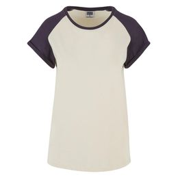 Urban Classics T-Shirt in whitesand/purplenight | Gr.: S