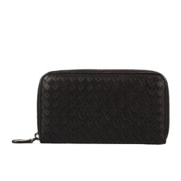 Bottega Veneta Crossbody Bags - Intrecciato Zip Around Wallet - Gr. unisize - in Schwarz - f&uuml;r Damen
