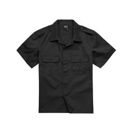 Brandit Hemd "US Ripstop Shirt Short Sleeve" in Schwarz | Gr.: 3XL