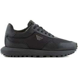 Emporio Armani Low-Top Sneaker - Sneakers Black - Gr. UK_12 - in Schwarz - f&uuml;r Damen