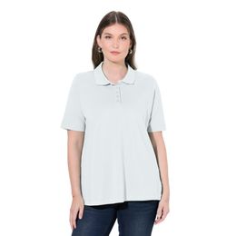 Ulla Popken Poloshirt in schneewei&szlig; | Gr.: 46-48