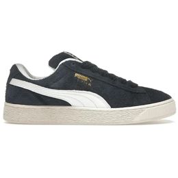 Puma Low-Top Sneaker - Puma Suede XL Hairy Suede Club Navy - Gr. 46 (EU) - in Wei&szlig; - f&uuml;r Damen