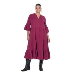 Studio Untold Kleid in aubergine | Gr.: 54-56
