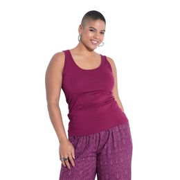 Studio Untold Strick-Top in aubergine | Gr.: 54-56