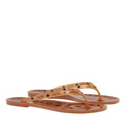 MCM Slipper & Pantoletten - W MCM Col Other Thong Co - Gr. 40 (EU) - in Cognacbraun - f&uuml;r Damen