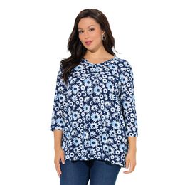 Ulla Popken Shirt in tintenblau | Gr.: 58-60