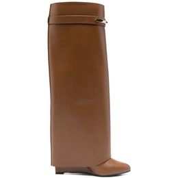 Givenchy Stiefel - Boots Leather Brown - Gr. 38 (EU) - in Braun - f&uuml;r Damen