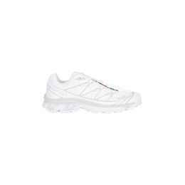 Salomon Low-Top Sneaker - White Fabric And Grey Mesh Xt-6 Sneakers - Gr. 5 - in Wei&szlig; - f&uuml;r Damen