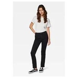 Skinny-fit-Jeans Mavi "// Label-Detail Modell "Sophie", Damen, Gr. 29, L&auml;nge 28, schwarz (smoke super shape), 66% Baumwolle, 16% Polyester, 16% Modal, 2% Elasthan, skinny fit lang, Jeans, Slim Skinny Jeans