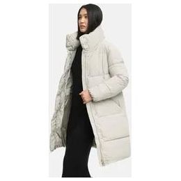 Wintermantel Navahoo "Wolkenkuss 14", Damen, Gr. M (38), grau, Obermaterial: 100% Polyester. Innenfutter: 100% Polyester. Wattierung: 100% Polyester. &Auml;rmelfutter: 100% Polyester, Basic, gerade knieumspielend, &Auml;rmel ohne &Auml;rmelschlitz Rippb&uuml;ndchen, M&auml;ntel Wintermantel, Winter Steppmantel