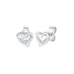 Elli DIAMONDS Earrings 'Herz' female Silver size One Size