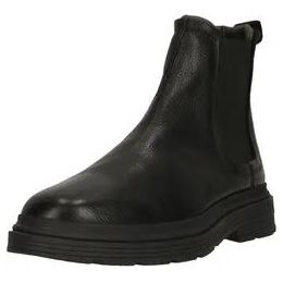 Stiefel Clarks "Badbury Easy", Damen, Gr. 40, schwarz, Leder, Schuhe Stiefel, mit klobiger TR-Sohle