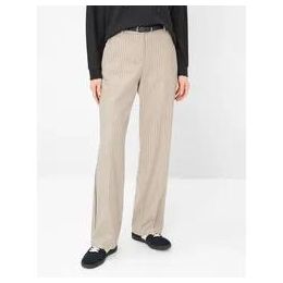 Jogginghose Brax "Style MAINE", Damen, Gr. 46K (23), Kurzgr&ouml;&szlig;en, stein, Web, 59% Polyester, 26% Viskose, 14% Schurwolle, 1% Elasthan, Hosen Jogginghose
