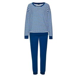 Vivance Pyjama 'Vivance Dreams' Damen Gr&ouml;&szlig;e XS royalblau / wei&szlig; Winterkleid