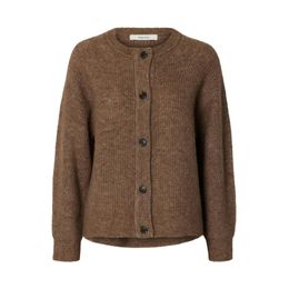 Selected Knit Cardigan 'SLFLULU' female Brown size XS