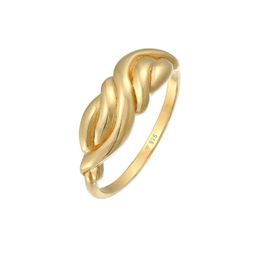Elli Ring Knoten Damen Gr&ouml;&szlig;e 58 gold