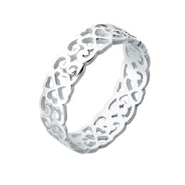 Elli Ring 'Kleeblatt' Damen Gr&ouml;&szlig;e 56 silber
