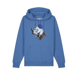 Watapparel Sweatshirt 'Nashorn' Herren Gr&ouml;&szlig;e S blau / schwarz / wei&szlig;