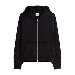 Bershka Zip-Up Hoodie male Black size XS