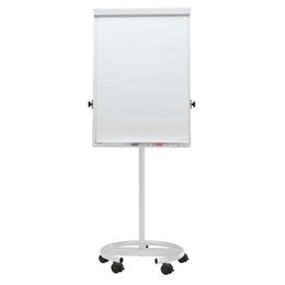 Maul Flipchart Mauloffice Rundfu&szlig; Rollen 64 x 77 x 196.5 cm wei&szlig;