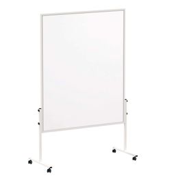 Maul Moderationstafel Maulsolid Standfu&szlig; Rollen 130 x 56 x 193.5 cm wei&szlig;
